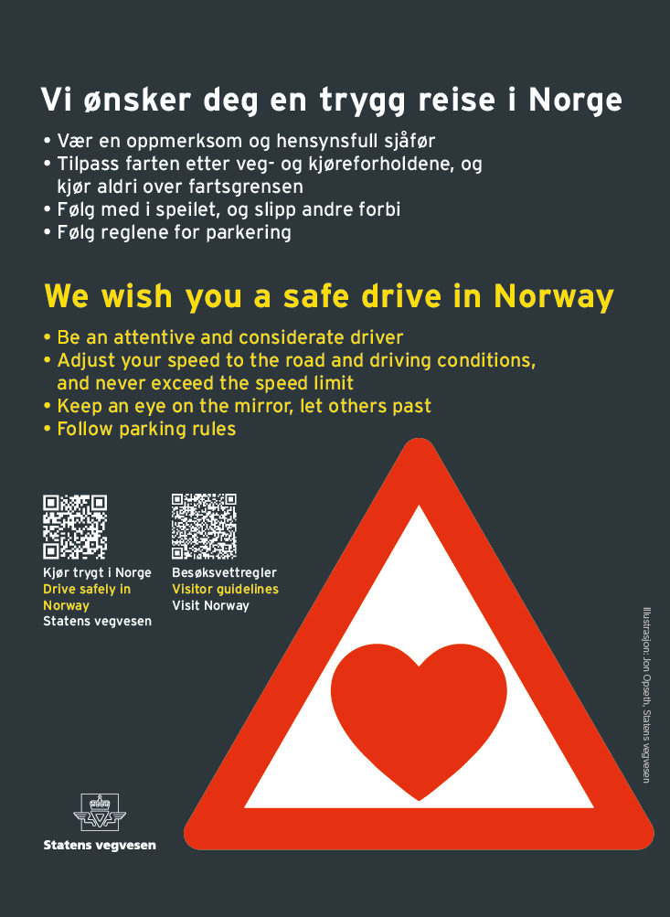 Kjør trygt og vis hensyn – informasjon til sommerturister på norske veier - Vågan kommune